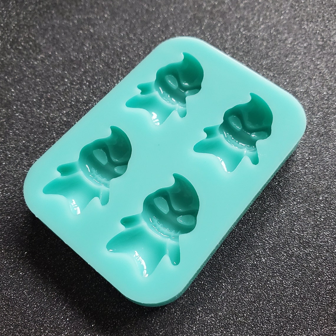 3D MOLD - Ghost Monster Silicone Mold - for Making Resin Cabochons, Wax ...
