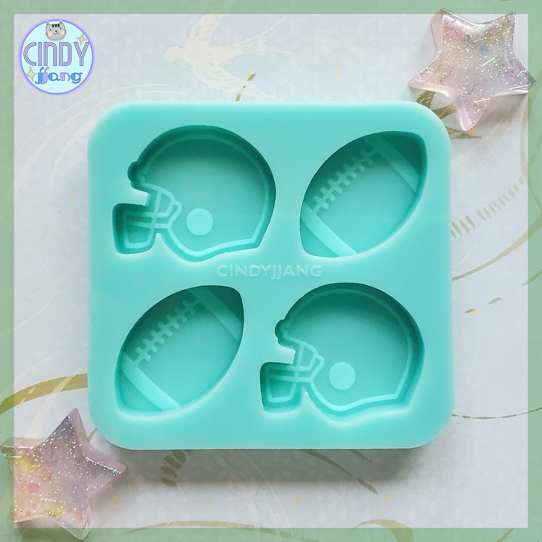 4-cavity Football & Helmet - Wax Melt, Keychain, Magnet, Chocolate ...