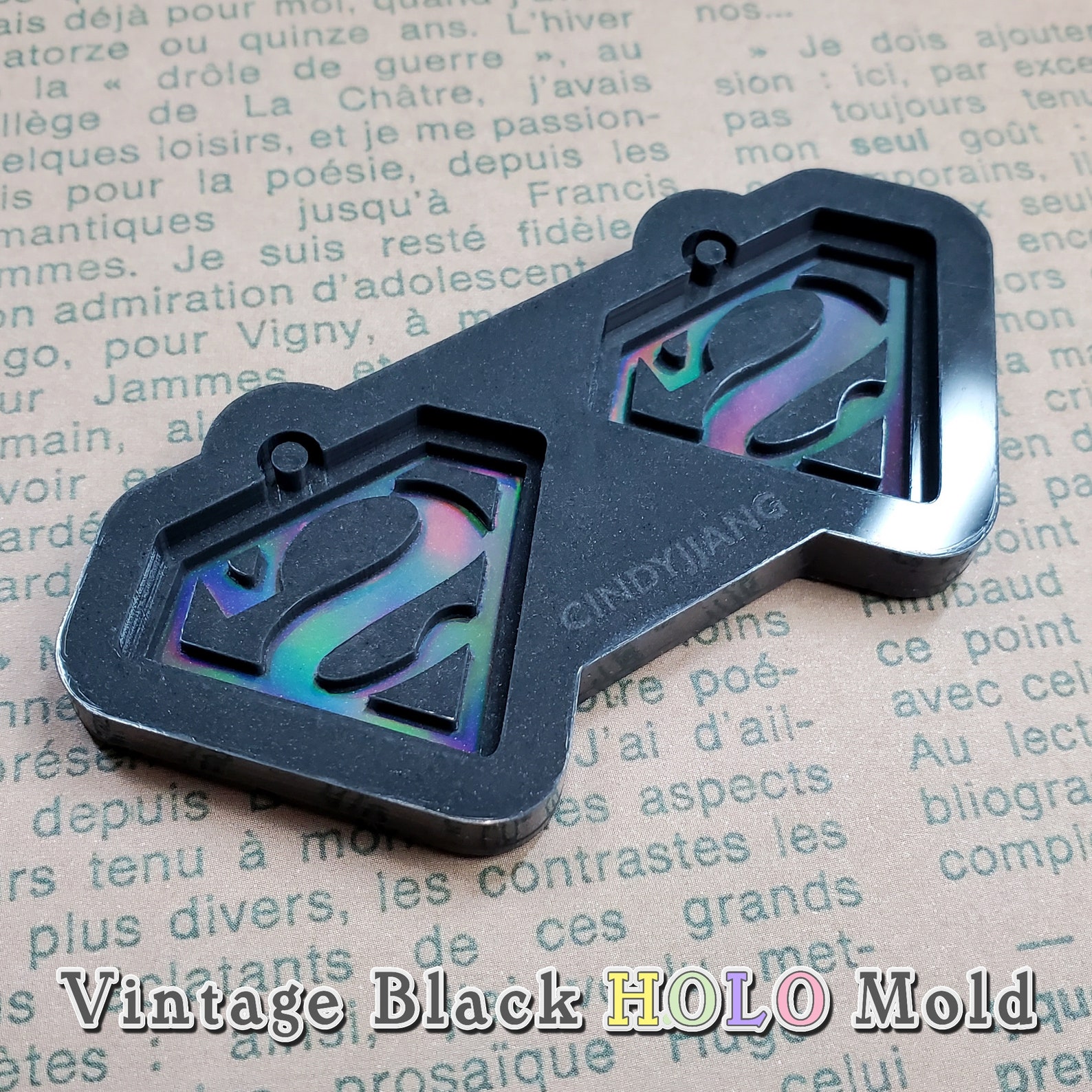 Holographic - S Hero Symbol - Earrings, Pendants, Keychains Mold ...
