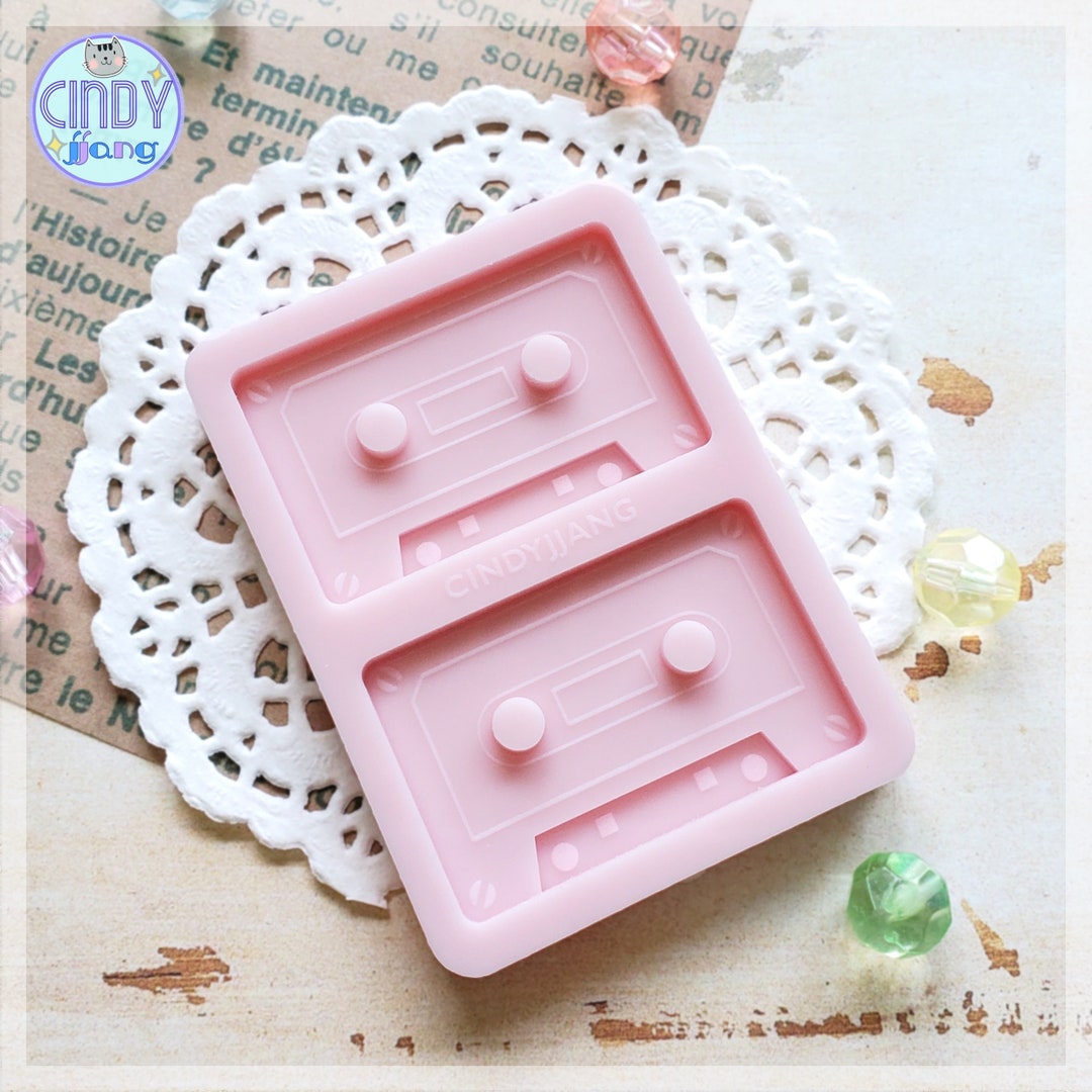 2-cavity Retro Cassette Tape Silicone Mold [food Grade Available ...