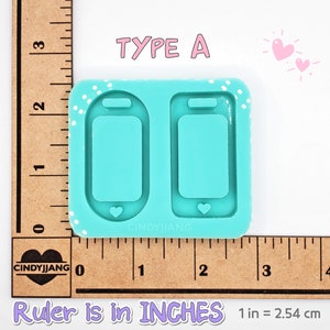 Name Tag Shaker Mold | Key Tag Two Types Keychain | Shiny Silicone Mold ...