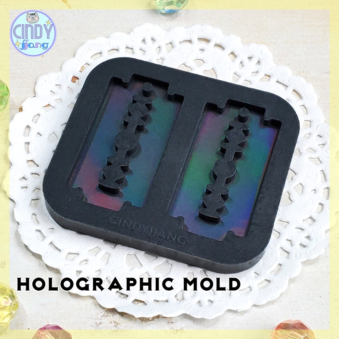 Holographic - Razor Blade - Earrings, Pendants, Charms Mold | HOLO ...