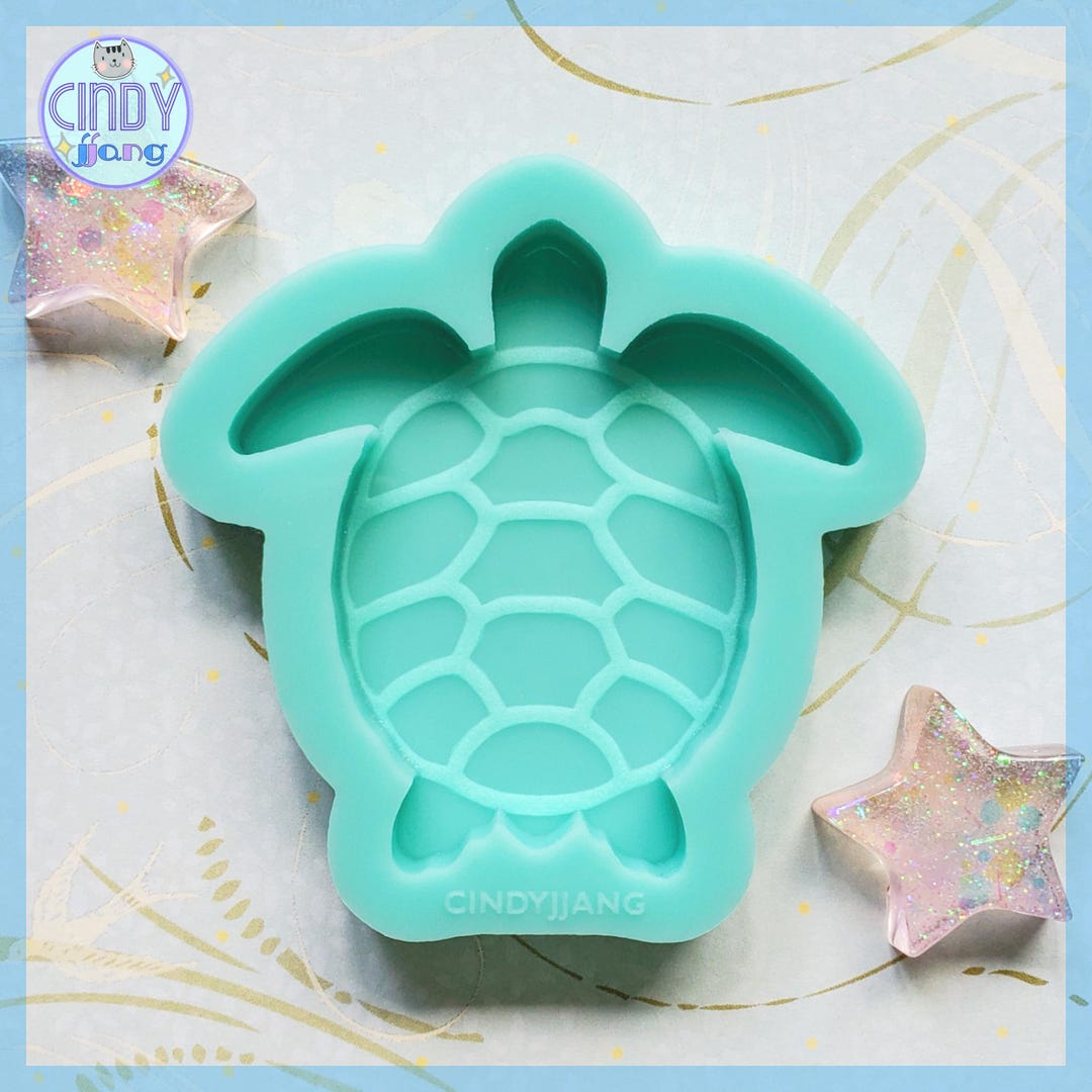 Sea Turtle • Flat • Shiny Silicone Mold for Making Epoxy Resin / UV ...