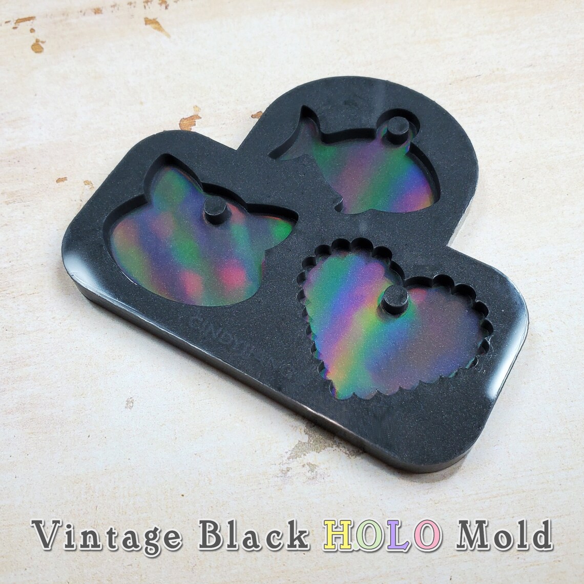 Holographic Pet ID Tag Mold Three Shapes HOLO Platinum - Etsy
