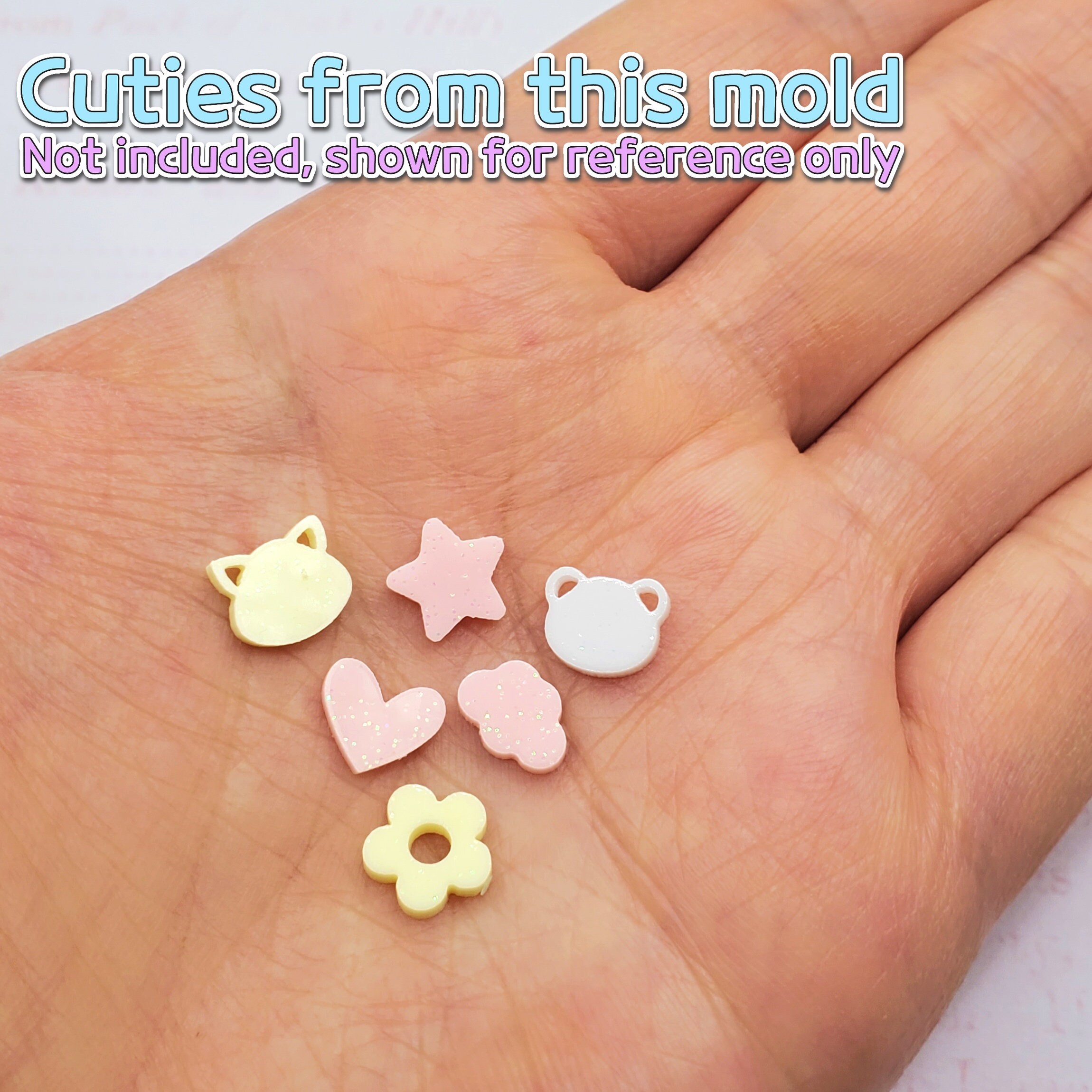 Itty Bitty Shaker Bits 1 Flat Mold Shiny Silicone Mold for | Etsy