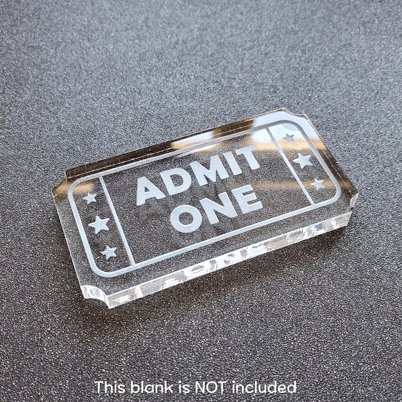 Admit One Ticket Silicone Mold | Flat Retro Theater Ticket Mold for ...