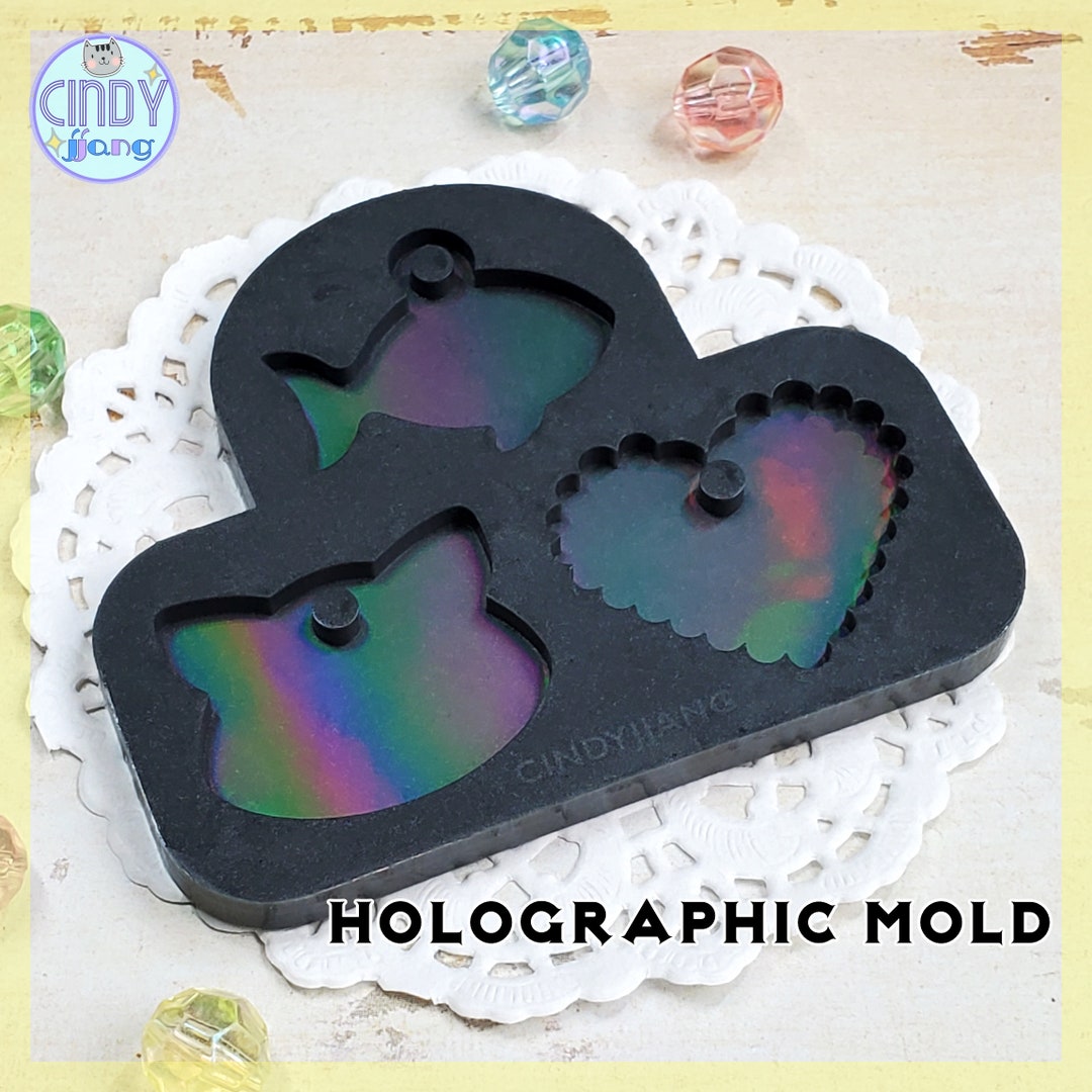 Holographic - Pet ID Tag Mold | Three Shapes | HOLO Platinum Silicone ...