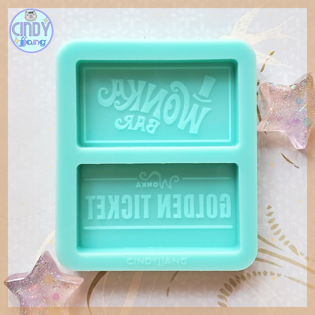 Wonka Bar • Golden Ticket - Keychain, Pendant, Magnet, Chocolate, Candy ...