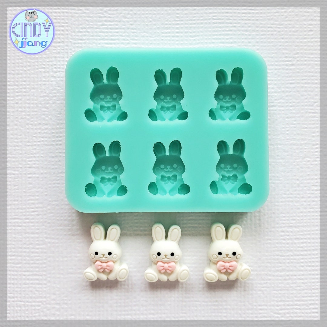 3D MOLD - Bunny Rabbit Silicone Mold - for Making Resin Earrings ...