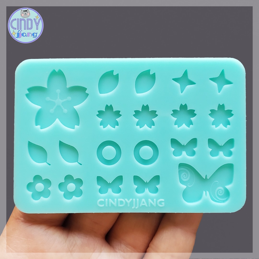 Itty Bitty Shaker Bits #6 ~ Cherry Blossom Garden ~ Flat Mold | Shiny ...