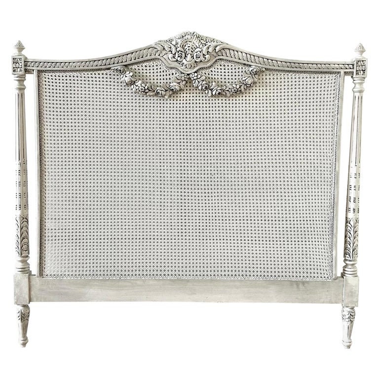 French cane headboard queen store