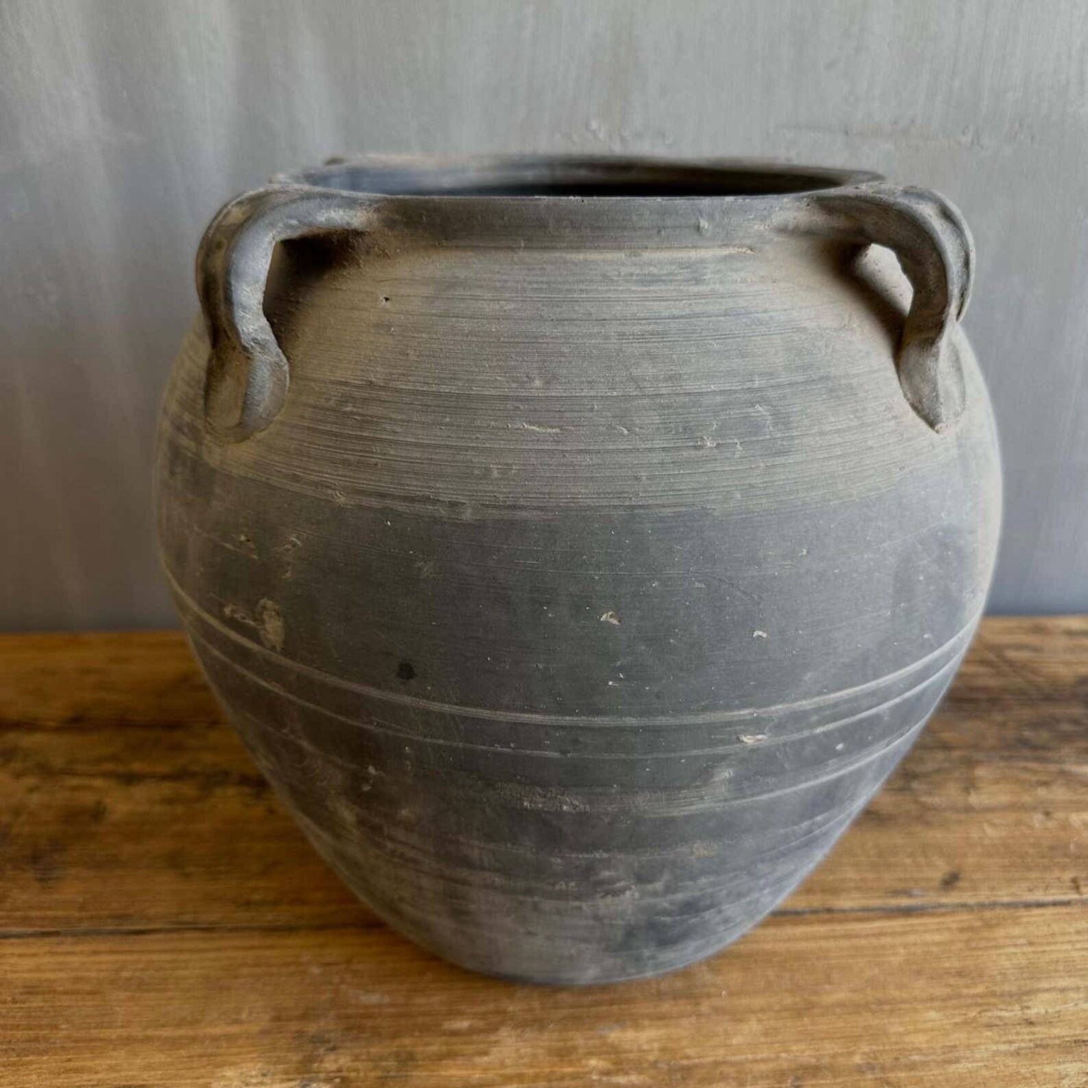 Vintage Gray Clay Weathered Pottery - Etsy