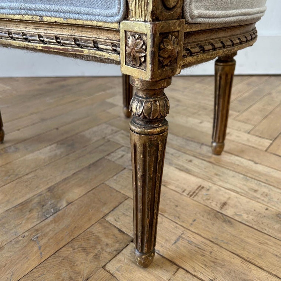 Louis XVI Style Gilt Wood Arm Chairs - Etsy