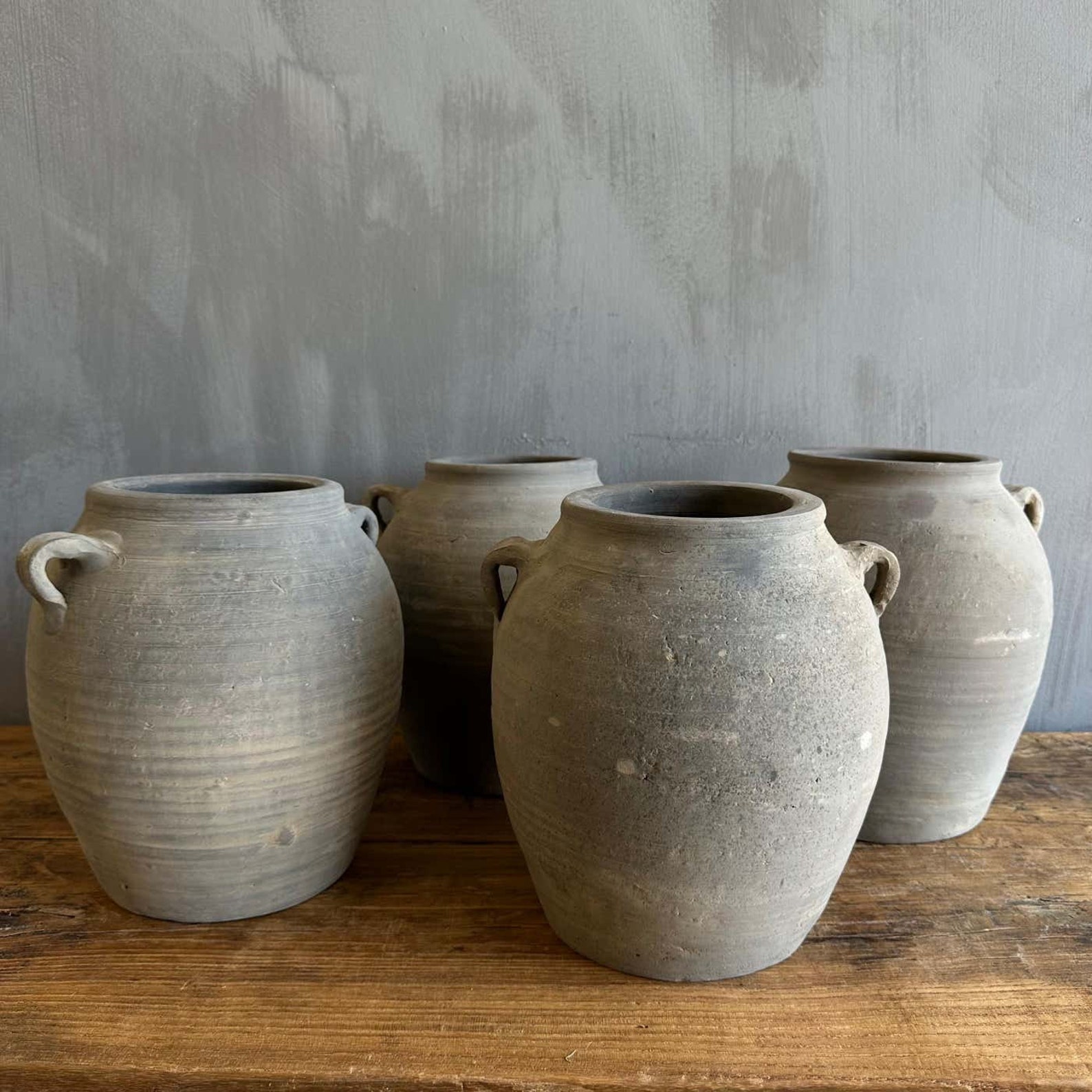 Vintage Gray Clay Weathered Pottery - Etsy