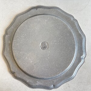 Set of Vintage Pewter Charger Plates 12 SALE - Etsy