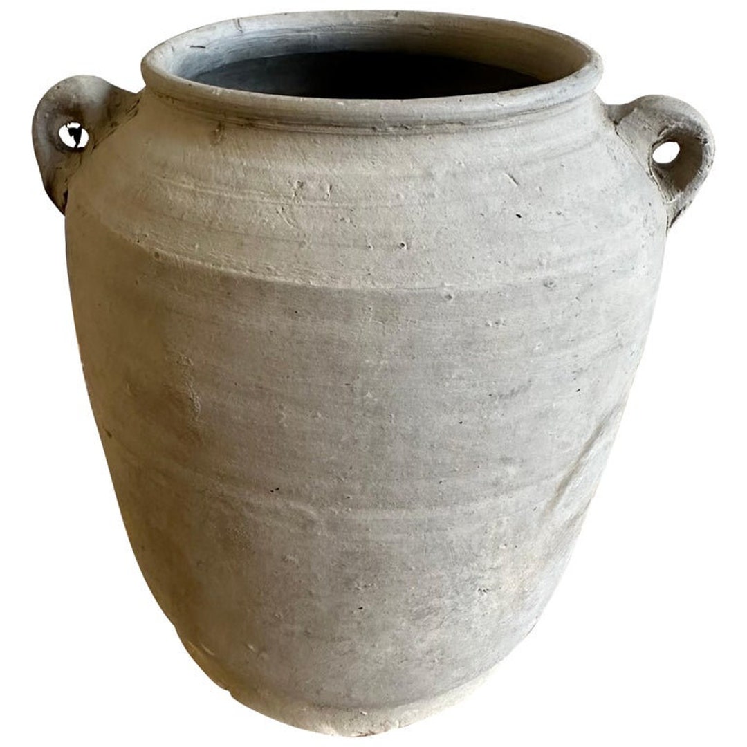 Vintage Gray Clay Weathered Pottery - Etsy