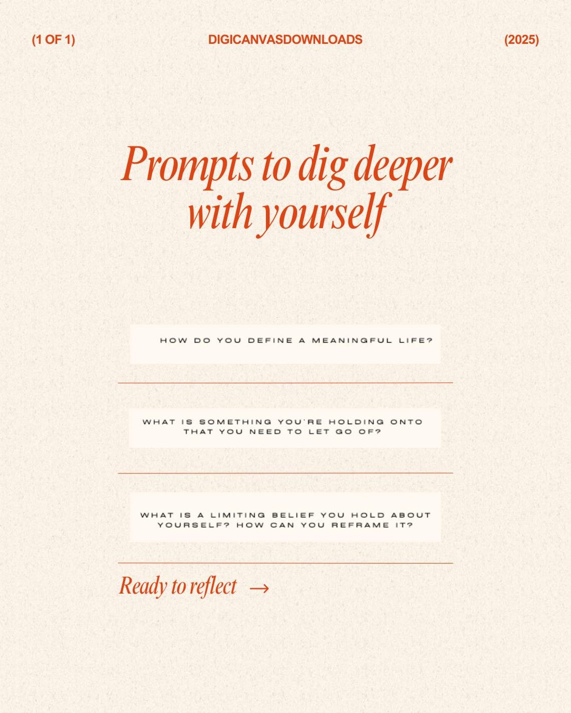 Digital Self-reflection Journal - Etsy