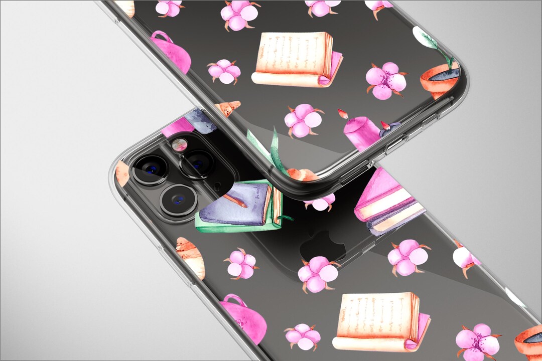 Clear Cozy Book Nook Design Case Aesthetic Phone Cover for iPhone 16 ...