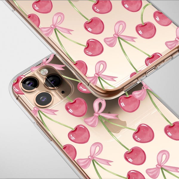 Cherry Charm iPhone Case - Etsy