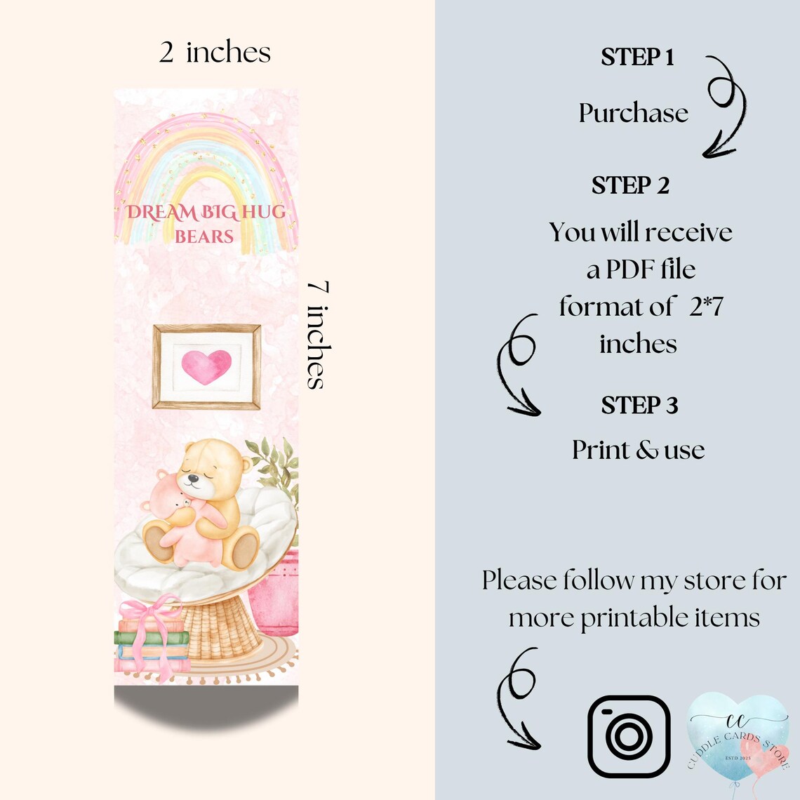 Teddy Bear Bookmarks Printable | Cute Digital Bookmarks for Kids ...