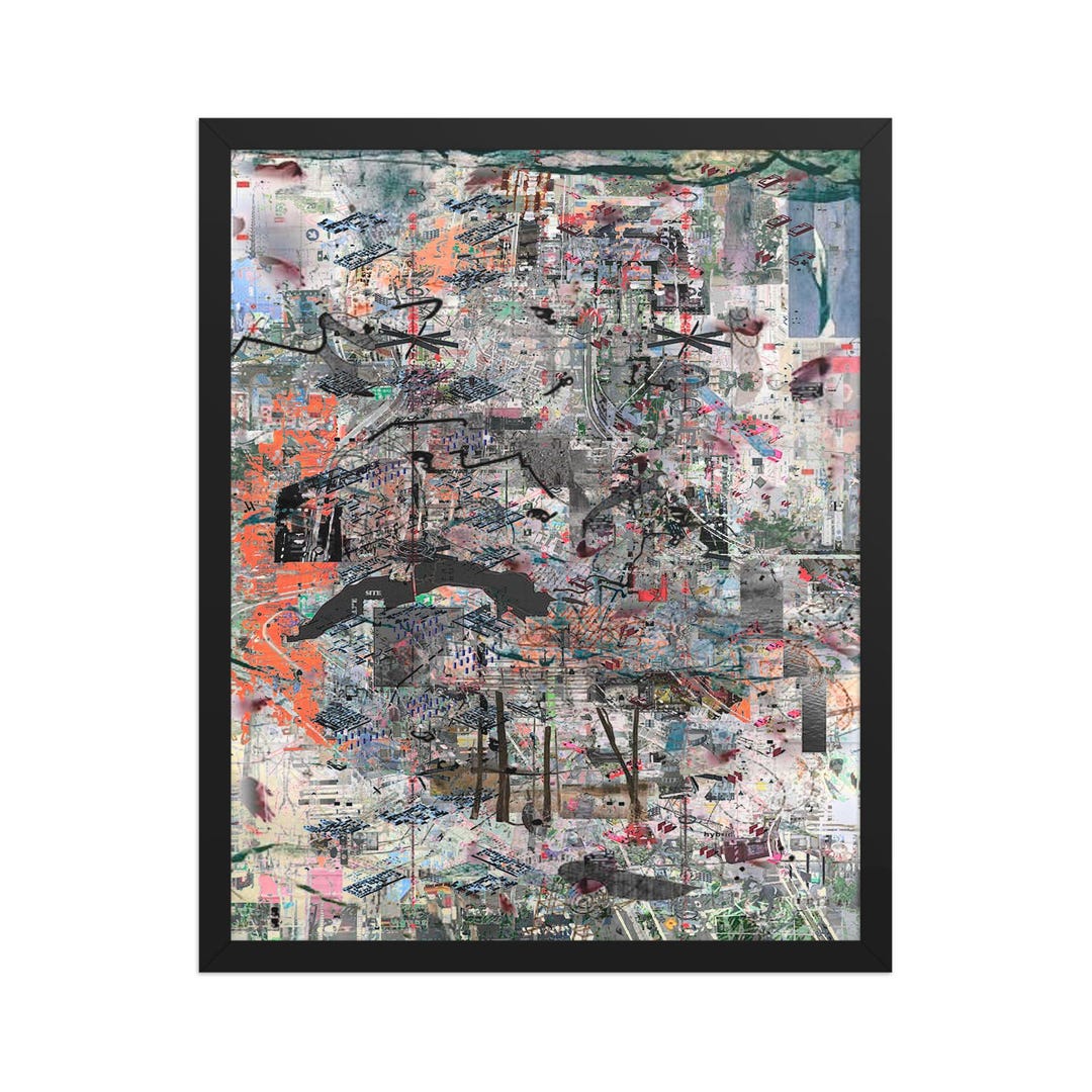 Topographical Disorientation (framed Print: 16x20 In) - Etsy