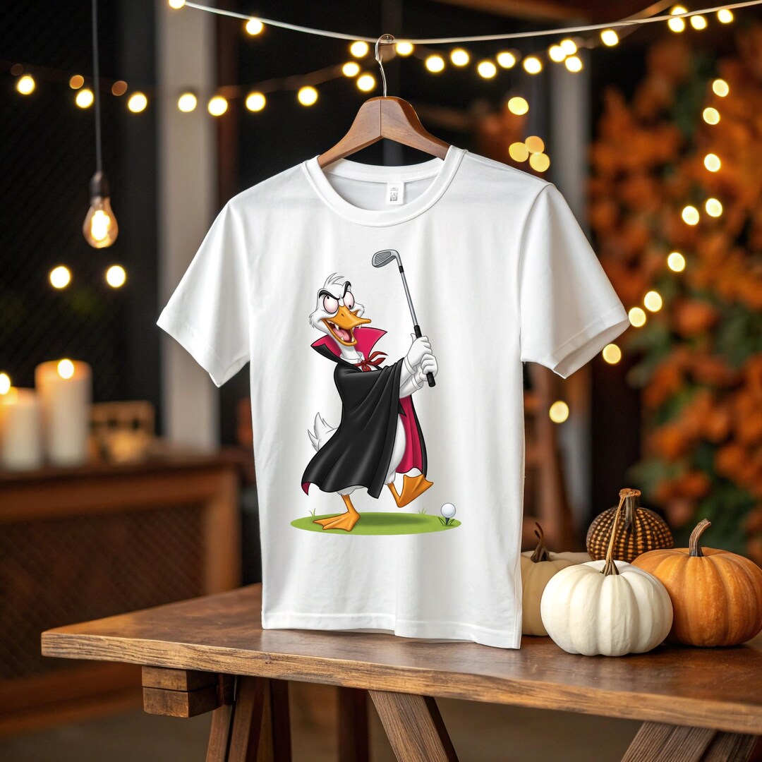 Vampire Duck Golf Clipart, Count Quackula Sublimation PNG, Funny ...