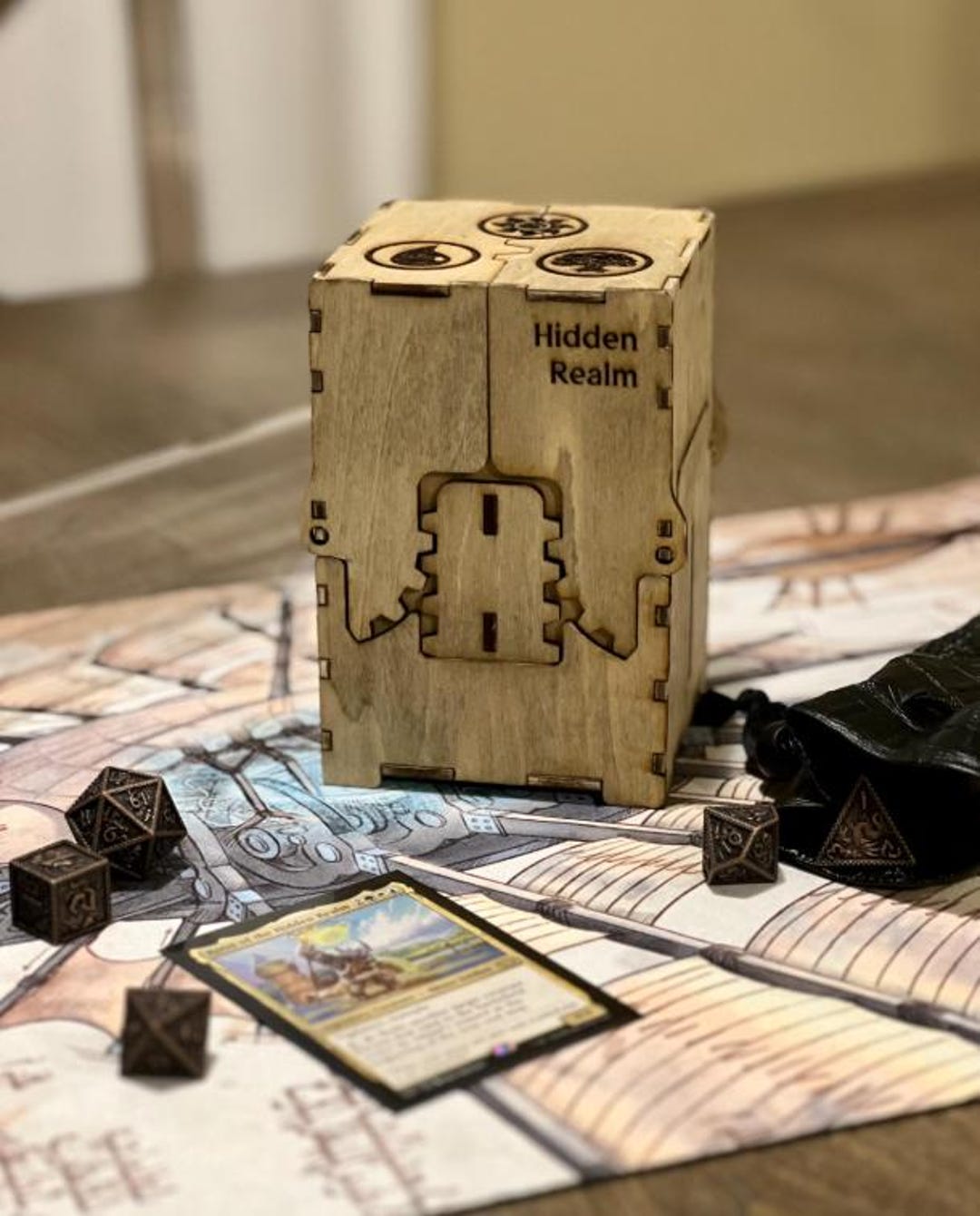Deck Box With Gear Mechanism & Optional Customization - Fits Sleeved ...