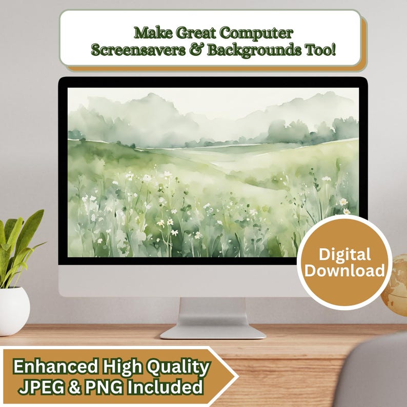 Nature's Watercolors Smart TV Artwork: Samsung Frame TV Artwork, Roku ...