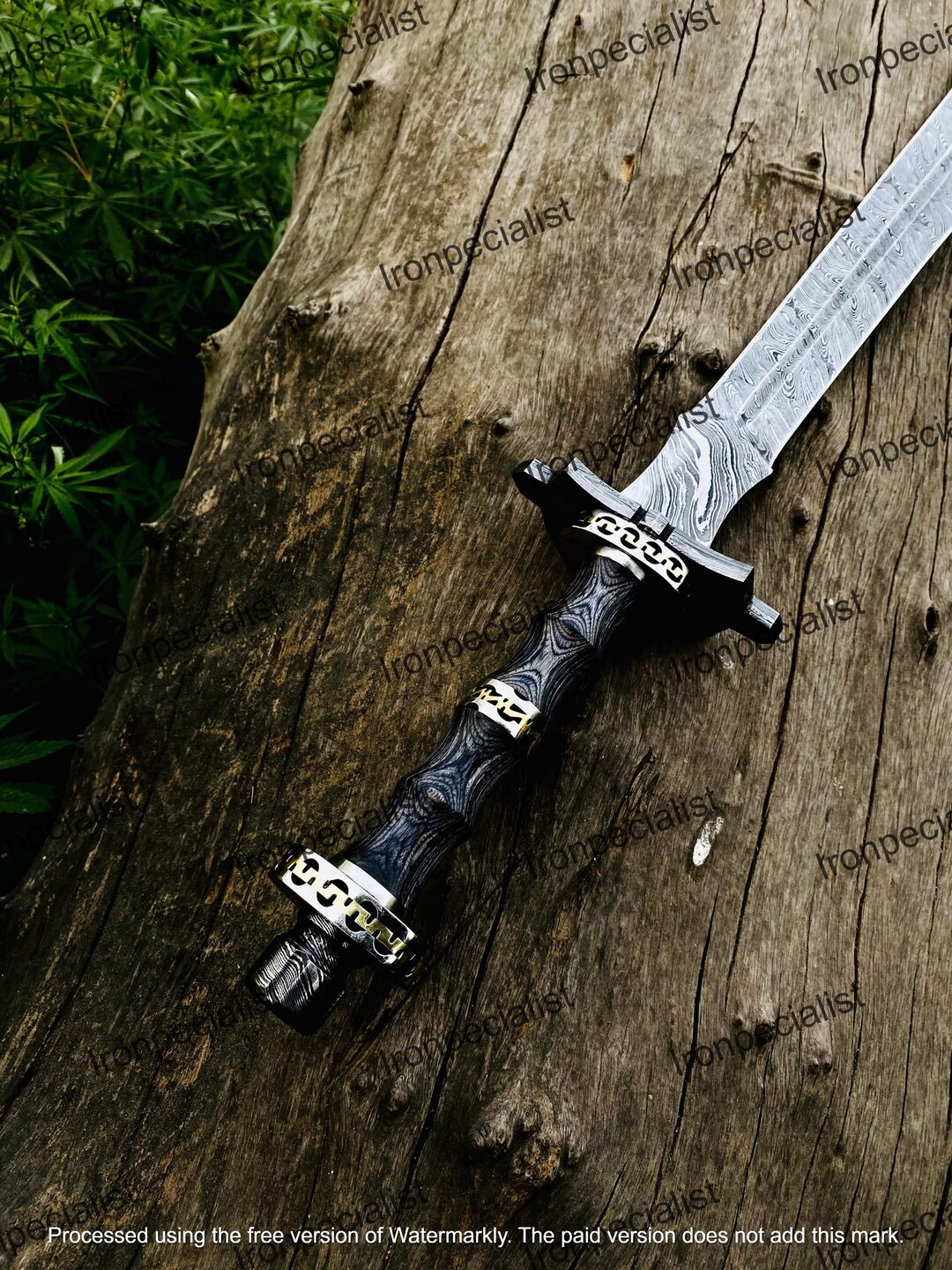 Hand Forged Viking Personalized Damascus Steel Sword | Custom Fantasy ...