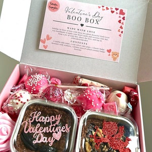 Valentine's Day Boo Box, Cake Pops, Deluxe Oreo Brownie, Fudge Brownie ...