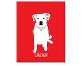 Chicago Dog Art Print - Etsy
