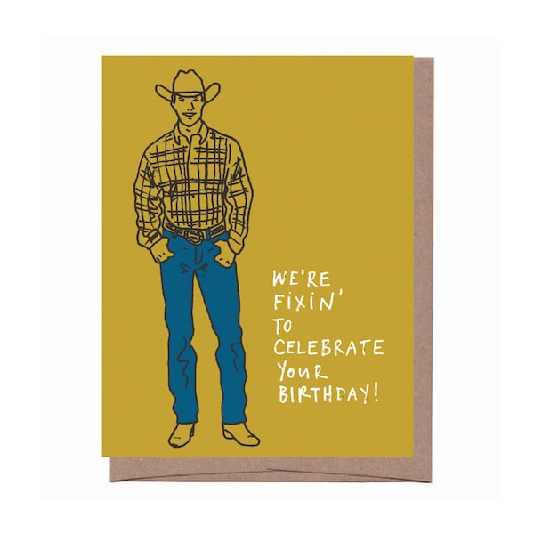 Texas Happy Birthday Card - Etsy