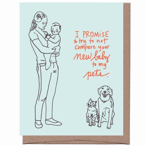 New Baby Promise Card | Etsy