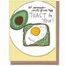 Avocado Toast Card - Etsy
