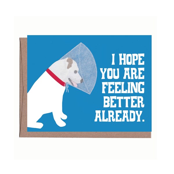 Dog Cone Card - Etsy