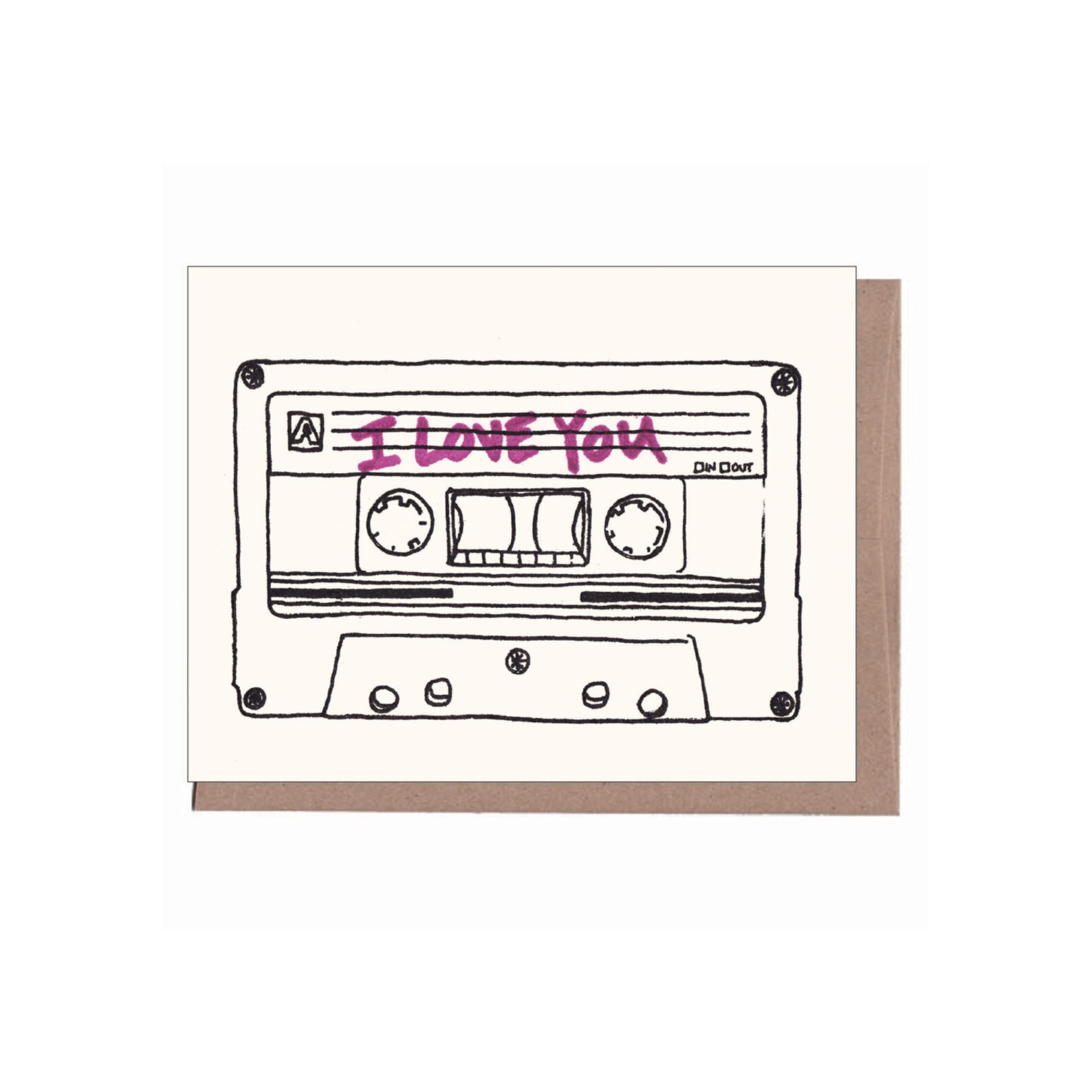 I Love You Mixtape Card: Handcut Collage Note - Etsy