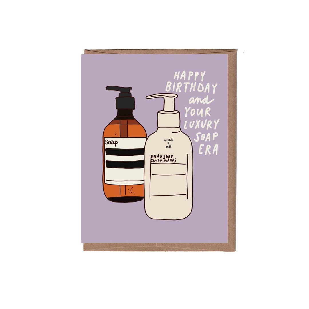 Scratch & Sniff Fancy Soap Birthday Card - Etsy