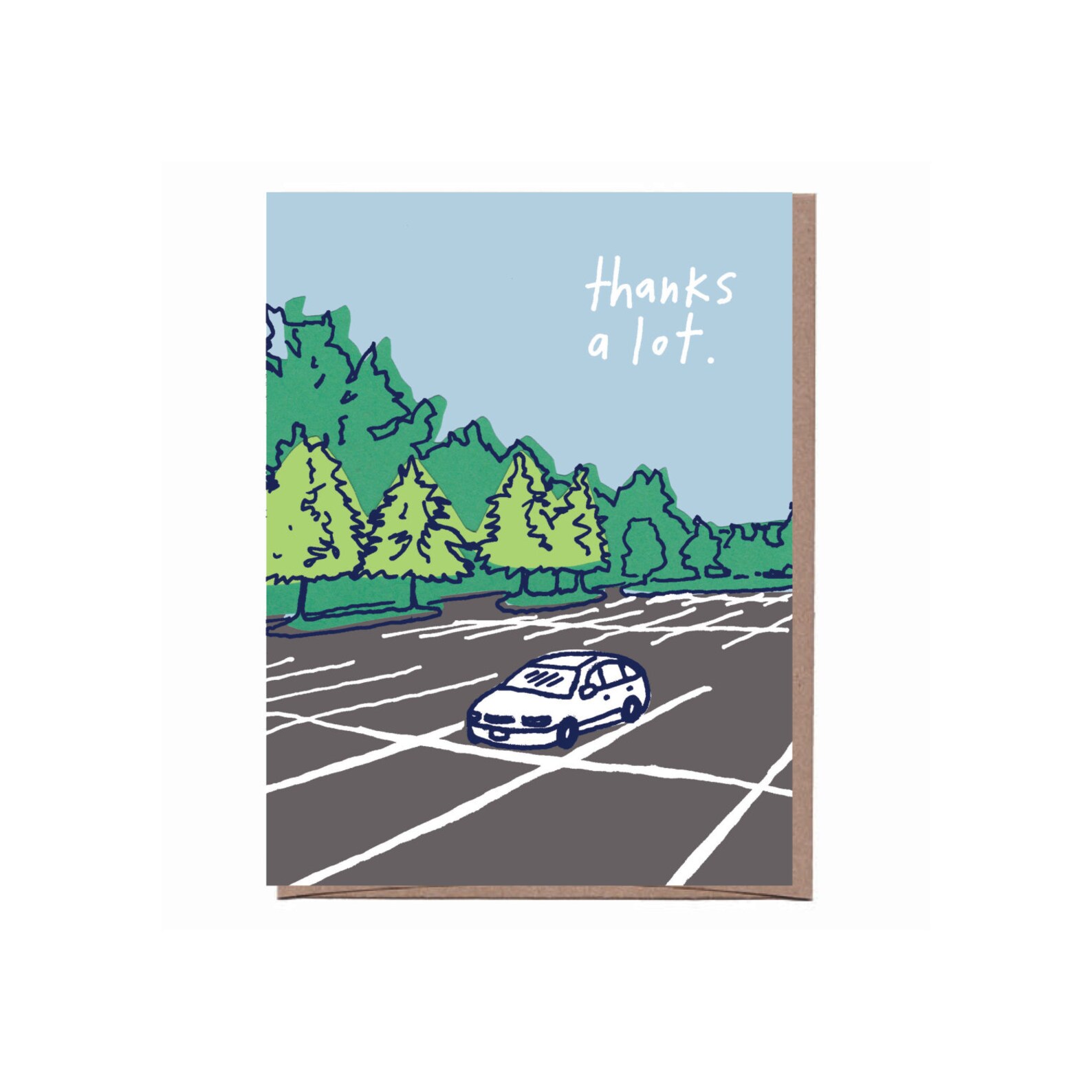 Thanks a Lot Card | Etsy