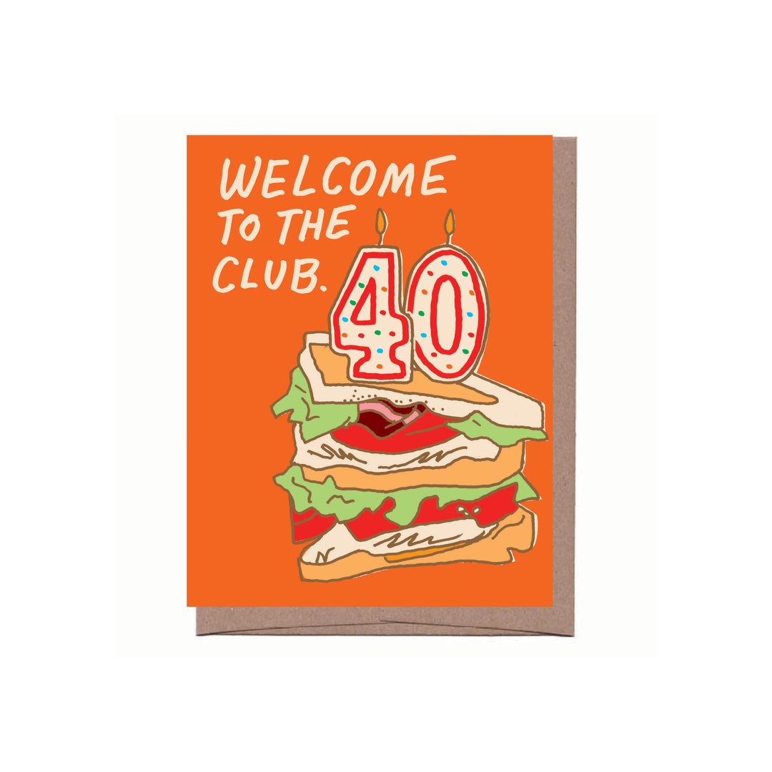Welcome to the 40's Club Birthday Card - Etsy