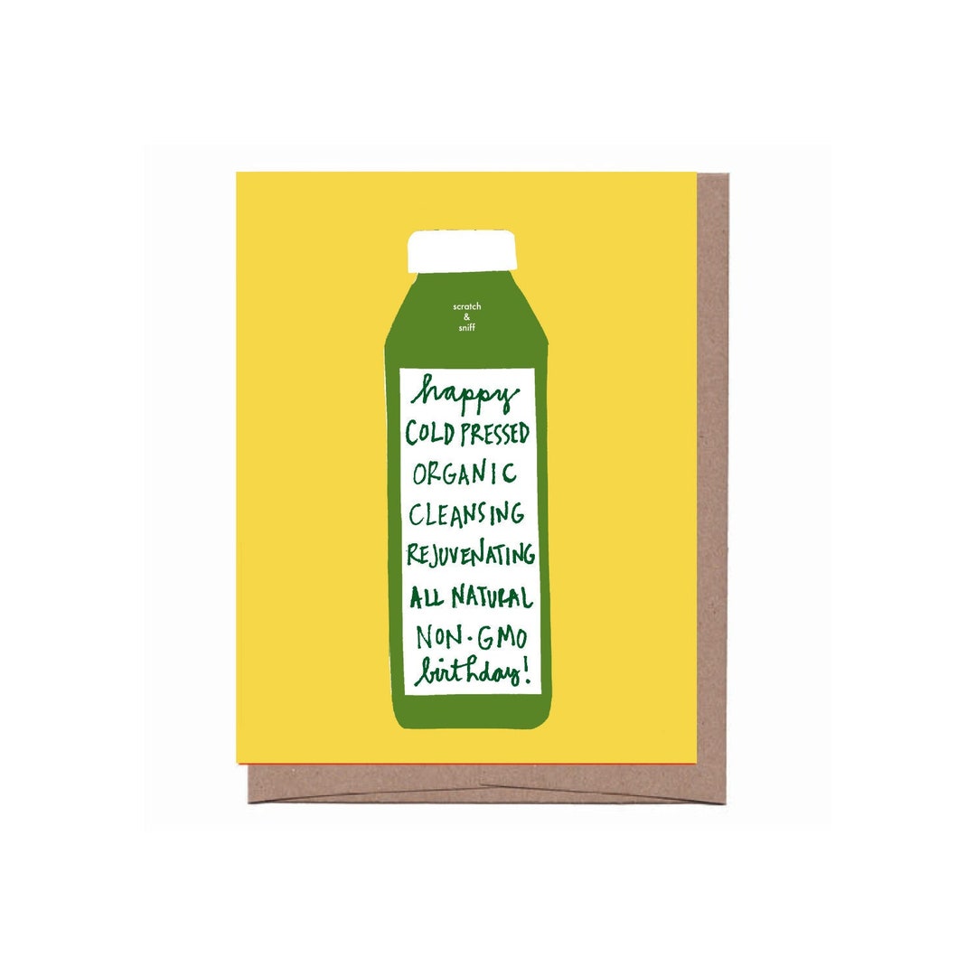 Scratch & Sniff Cold Pressed Card - Etsy