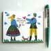 Folk Anniversary Card - Etsy