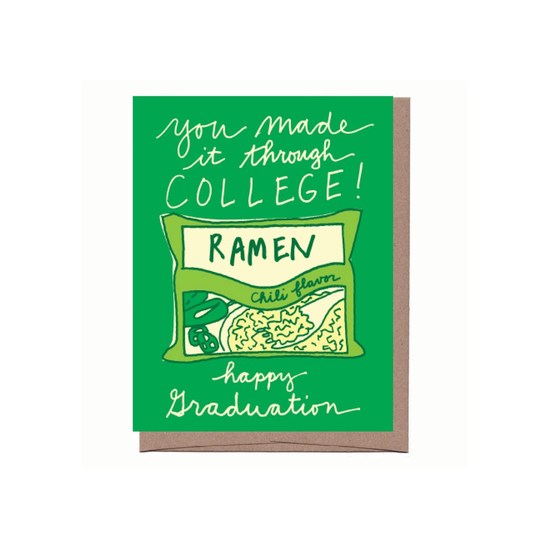 Ramen Graduation Card - Etsy