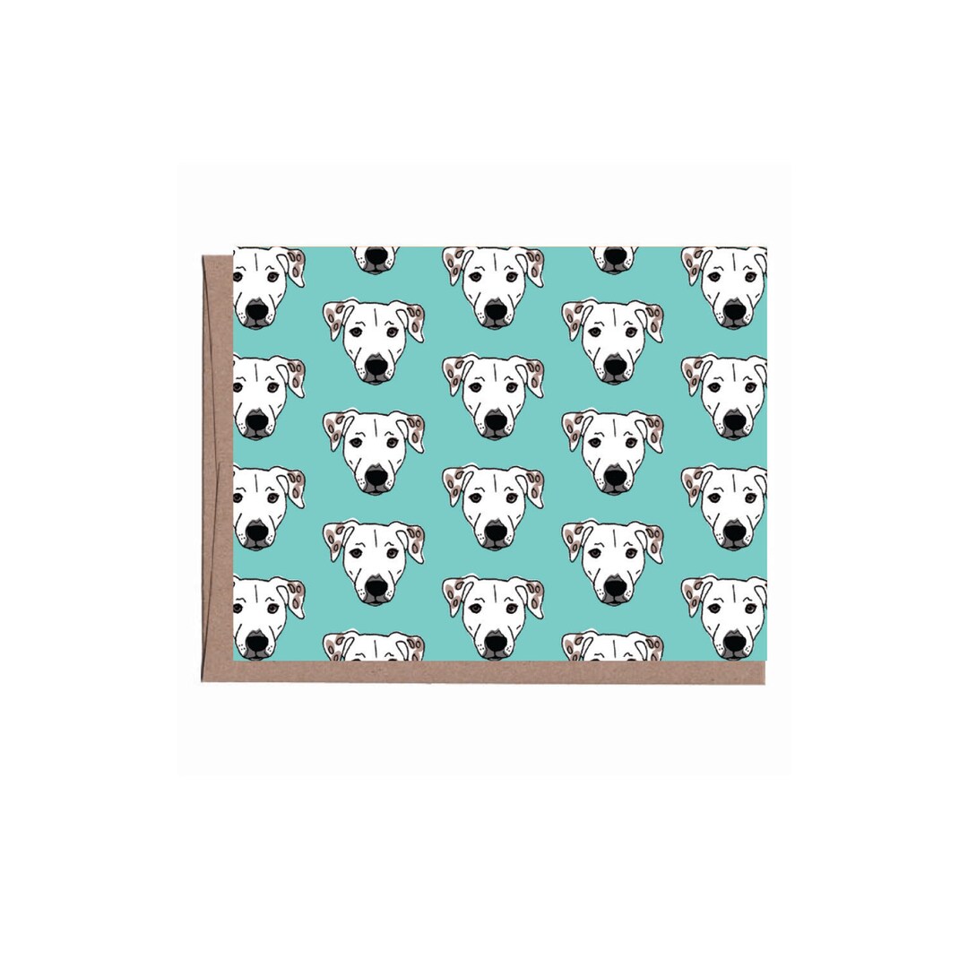 Blue Dog Card - Etsy