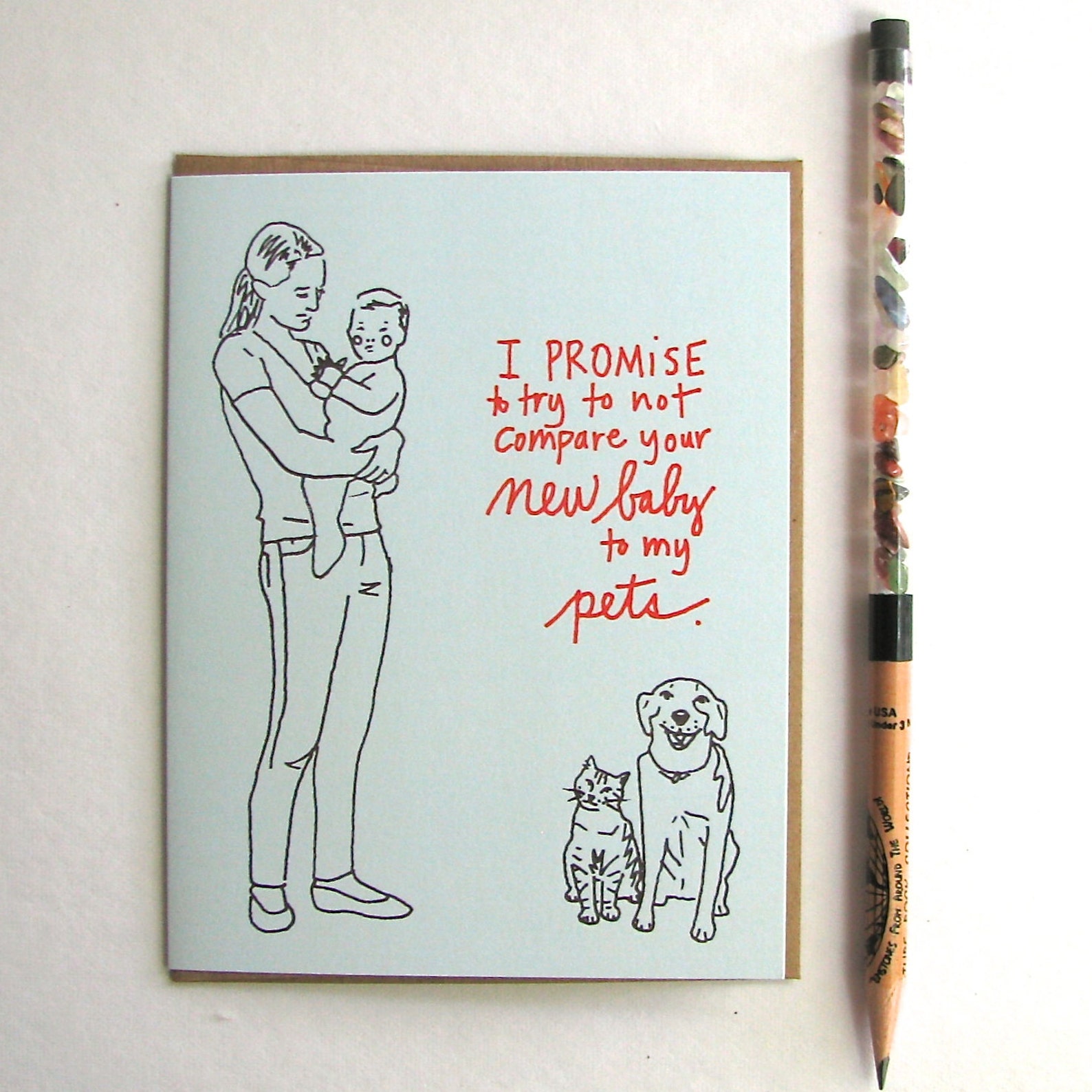 New Baby Promise Card - Etsy