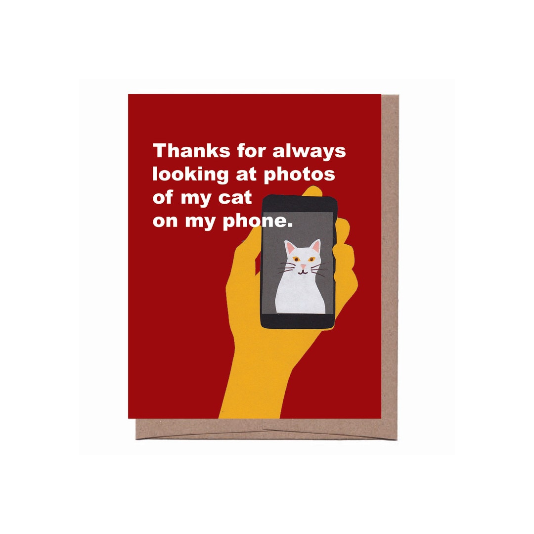 Cat Photos Card - Etsy