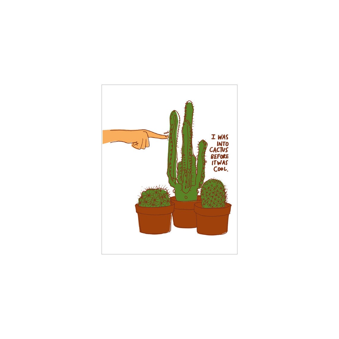 Cactus Lover Art Print - Etsy