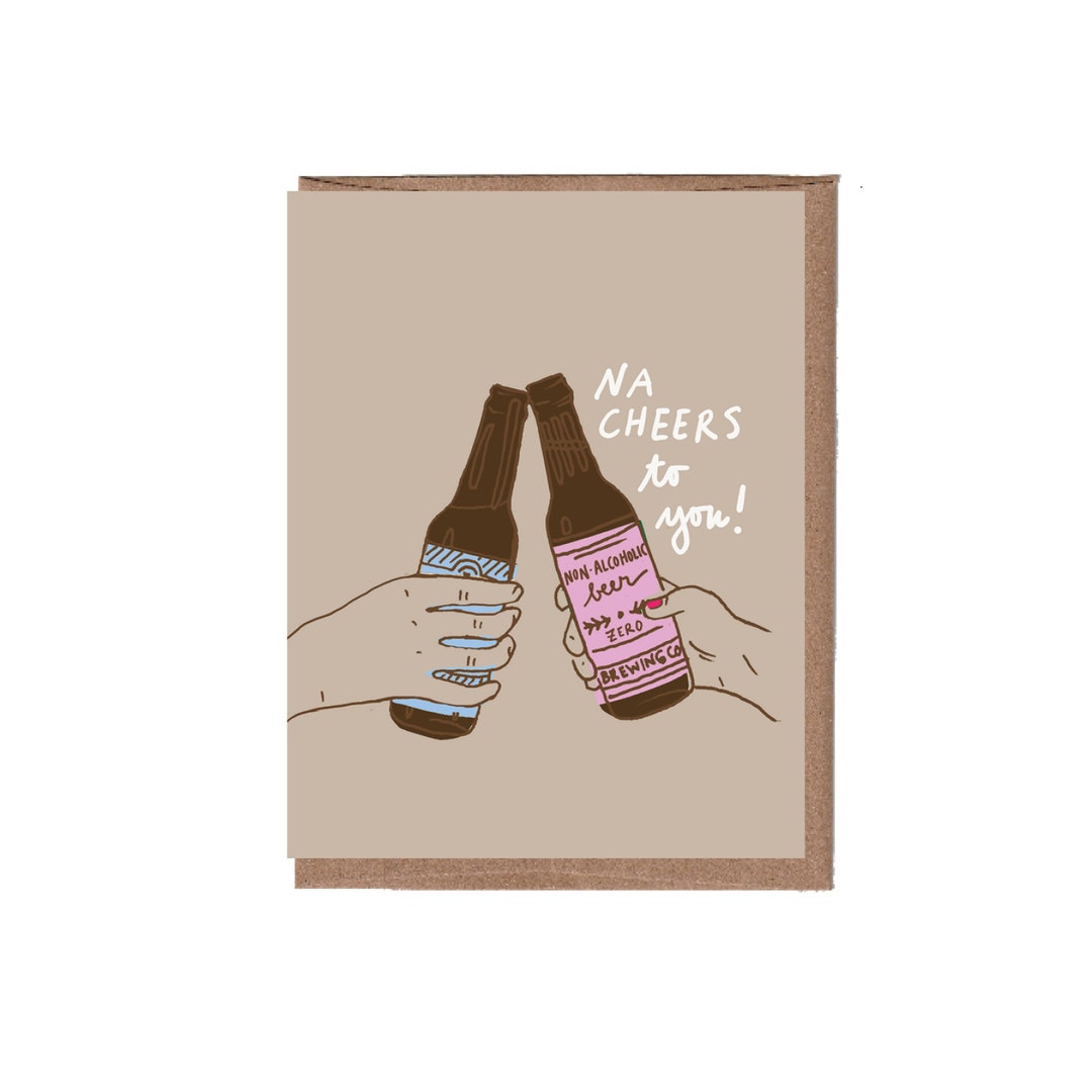 Non-alcoholic Cheers Baby Card - Etsy