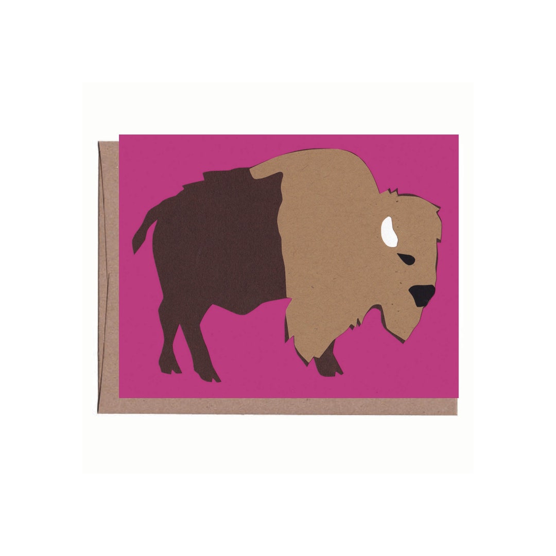 Bison Card - Etsy