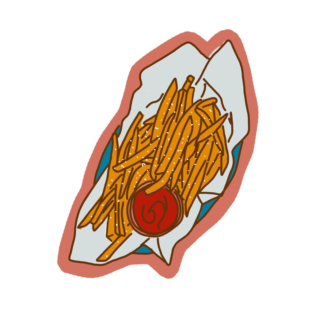 Fries Sticker - Etsy