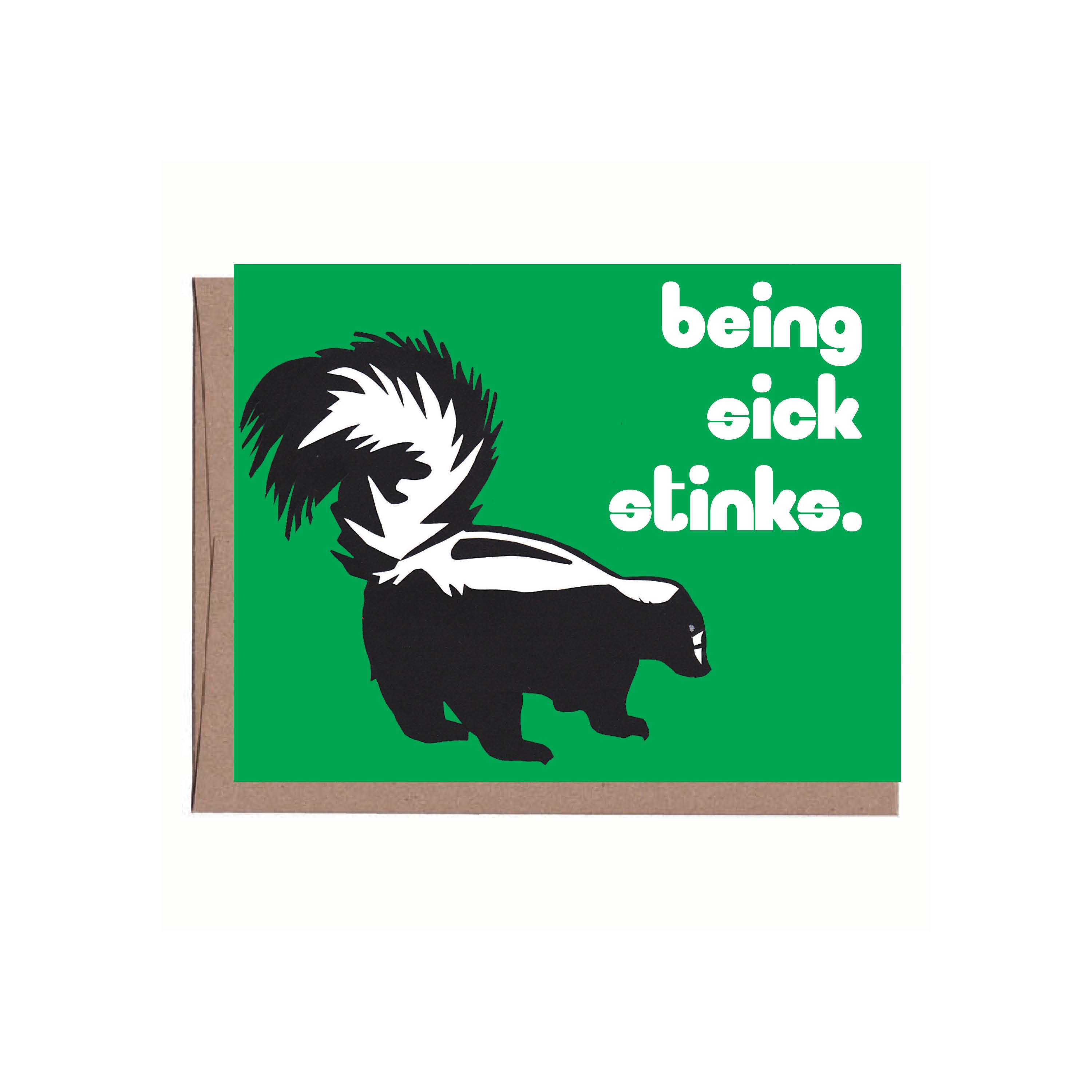 Get Well Skunk Card - Etsy